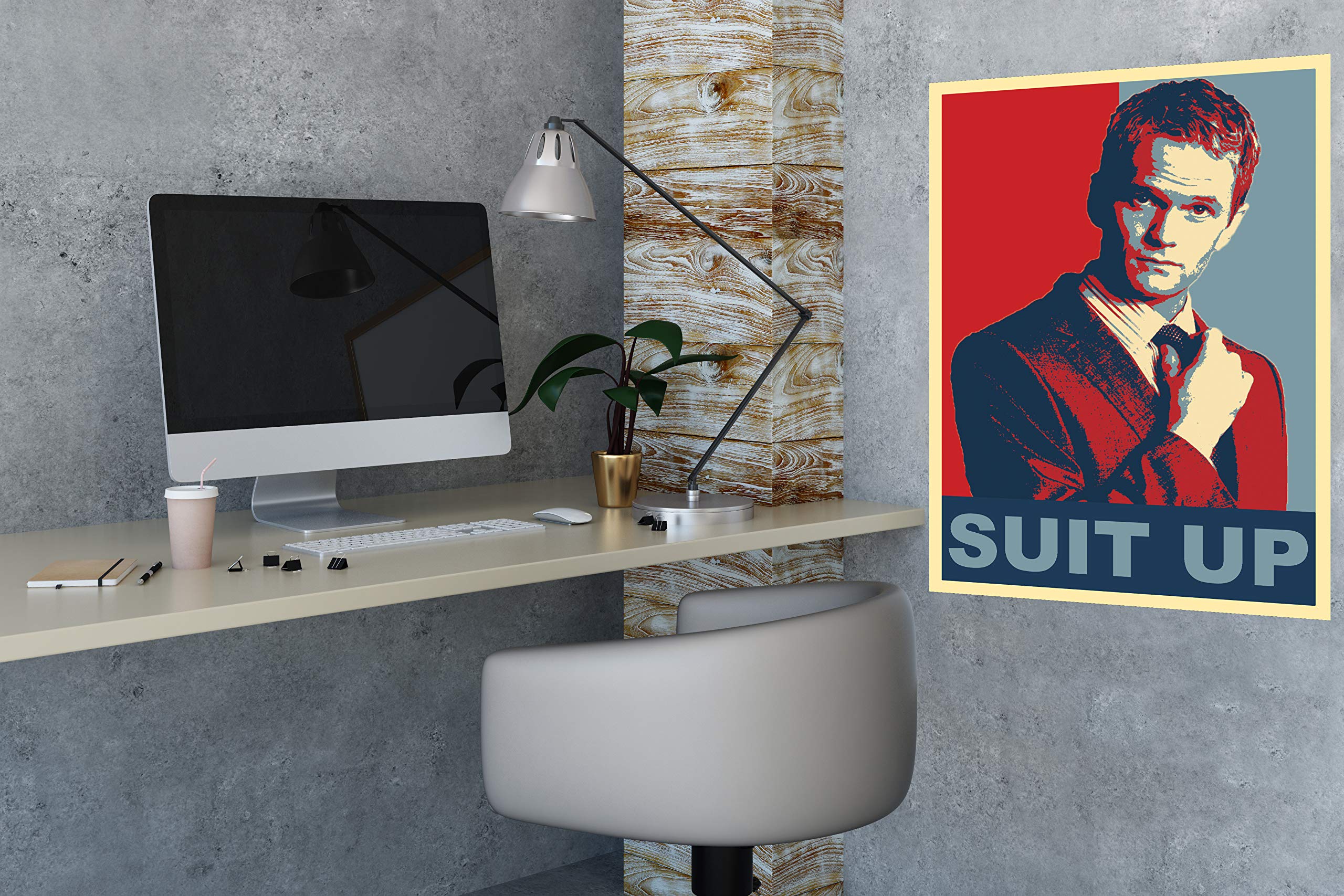 Barney Stinson Suit Up Wallpaper Art Prints & Printed Wall Decor