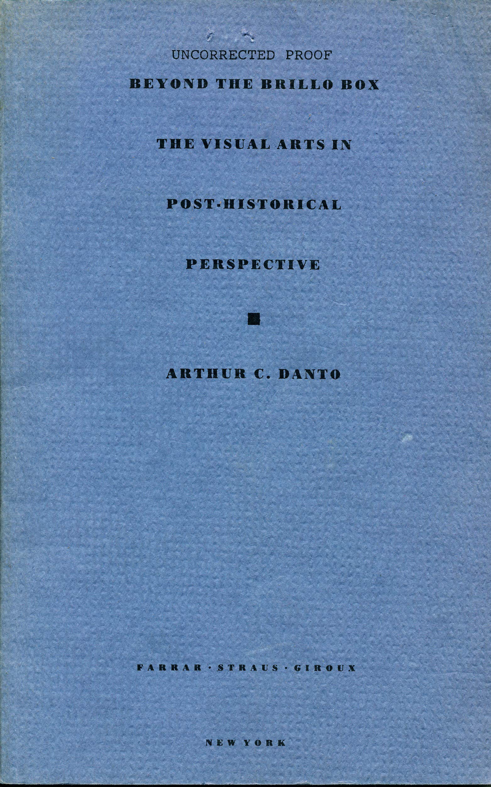 Amazon.com: Beyond the Brillo Box: The Visual Arts in Post-Historical ...