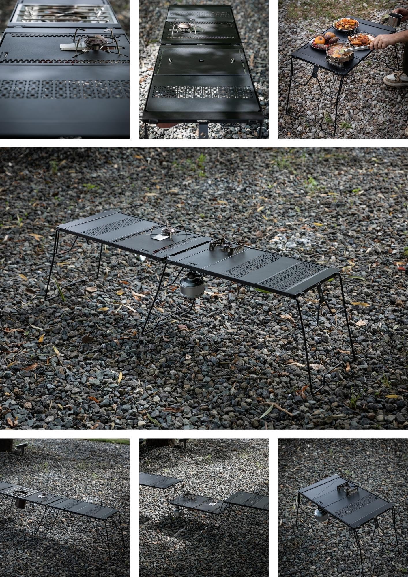 Camping Table CAMPINGMOON IGT Top Board - Aluminum Bridge Table Insert ...