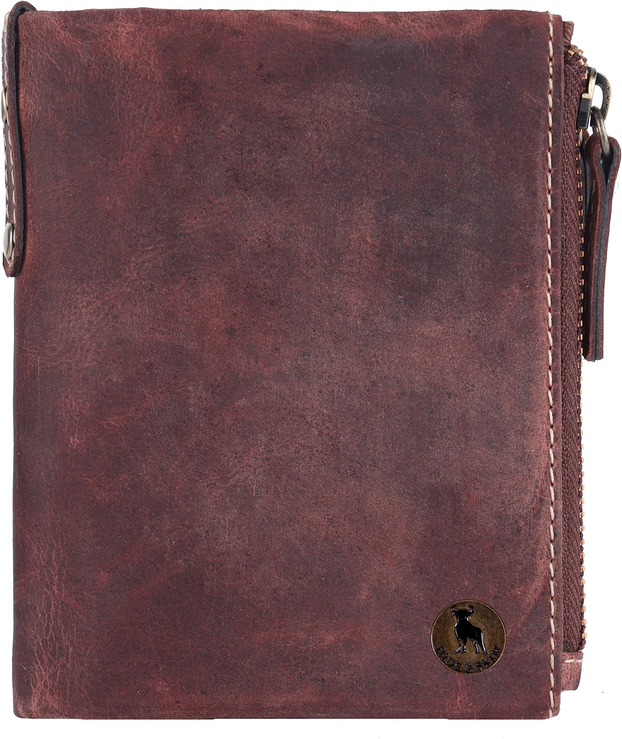 Buy HIDE & SKIN Manchester Genuine Leather Wallet with Detachable Card ...