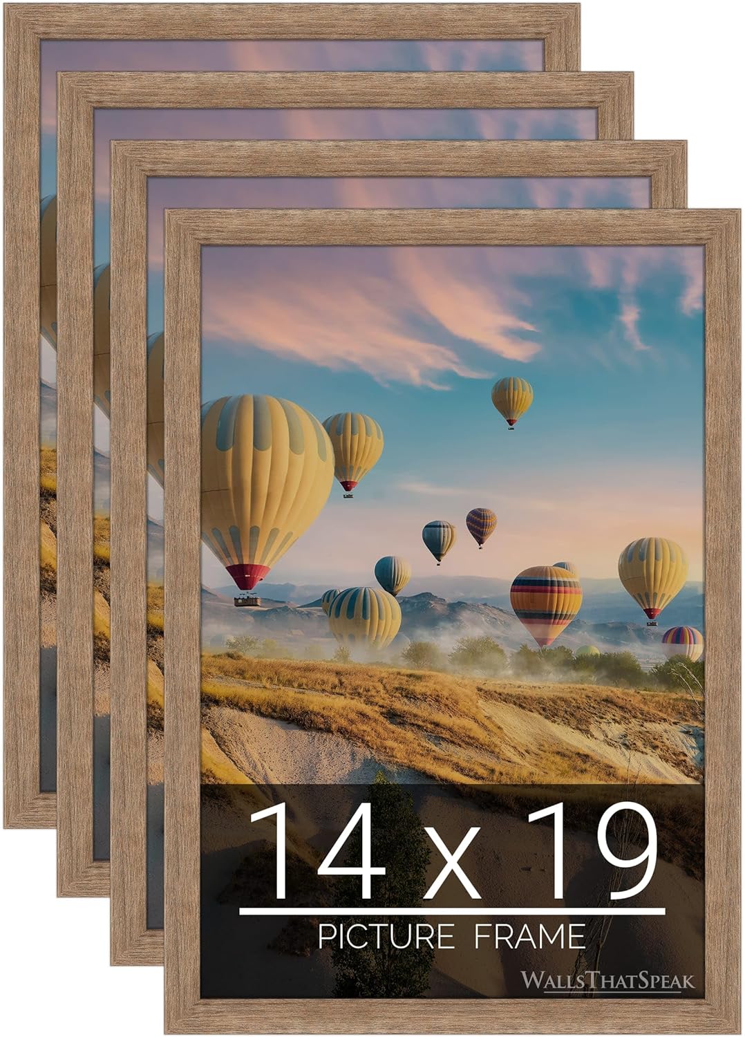 Amazon.com - wallsthatspeak 14x19 Brown Barnwood Picture Frame for ...