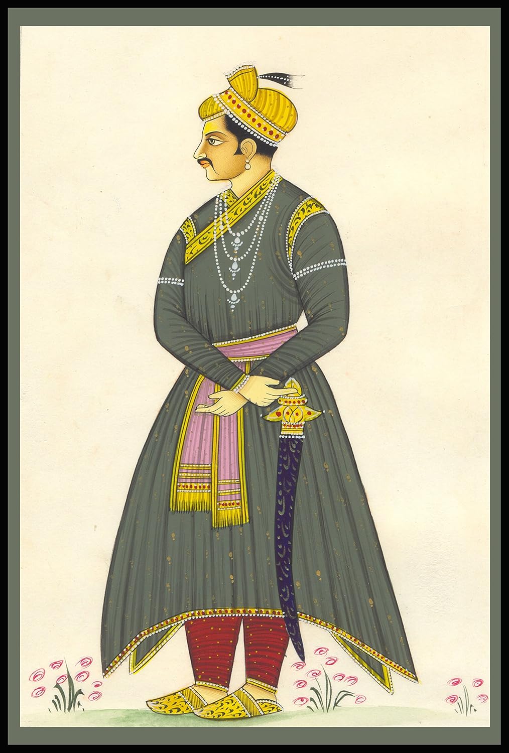 Reprint Rajput King Wall Art Home Décor by FineArts-12.5X18.5 Inches ...