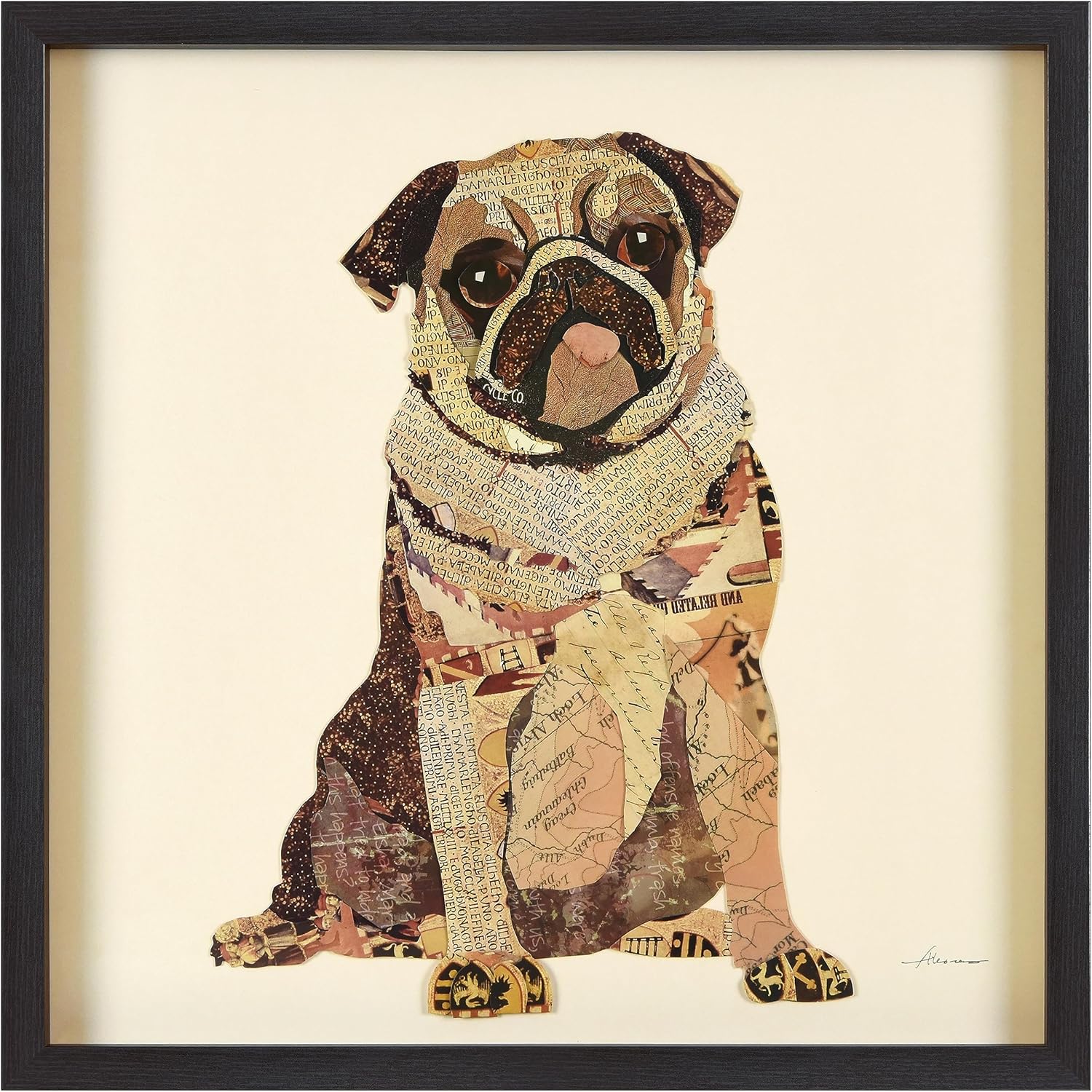 Amazon.com: Empire Art Direct Dimensional Collage Framed Graphic Paper ...