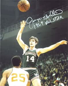 JON MCGLOCKLIN signed MILWAUKEE BUCKS 1969 ALL-STAR 11X14 PHOTO with ...