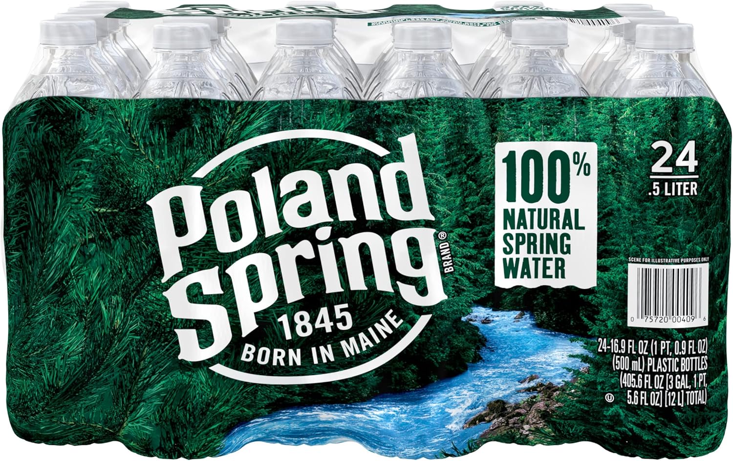 Poland Spring Água de nascente 100% natural, sem depósito, 500 ml ...