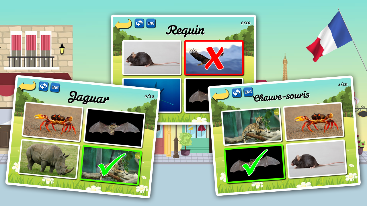 Learn French Words 2 Free: Vocabulary Lessons Game Using Language ...