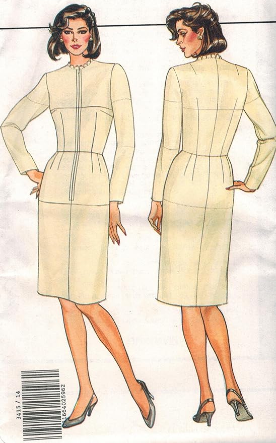 Amazon.com: 3415 UNCUT Butterick Misses Sewing Pattern Fitting Shell ...
