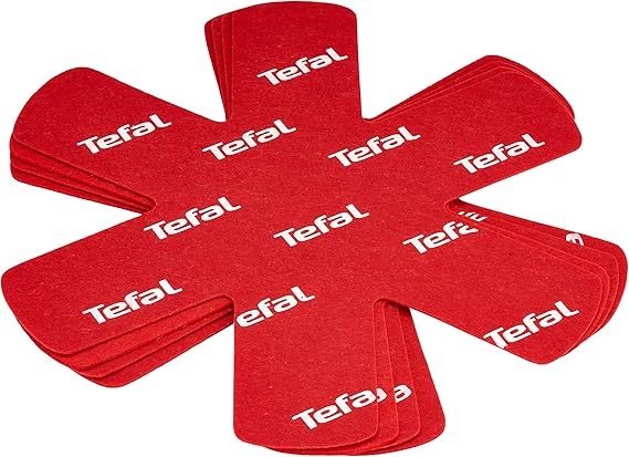 Tefal K2203004 Ingenio Cookware Protectors 4 Piece Set, Red : Amazon ...