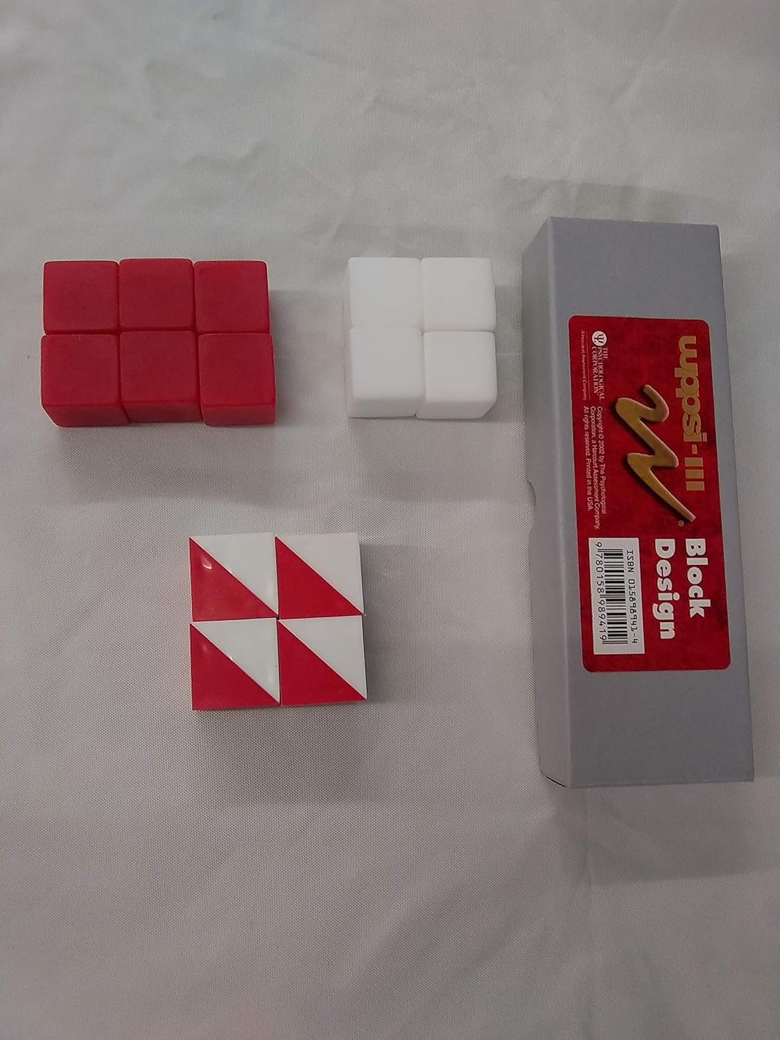 WPPSI Block Design Set - Wechsler Preschool and Primary Scale of ...