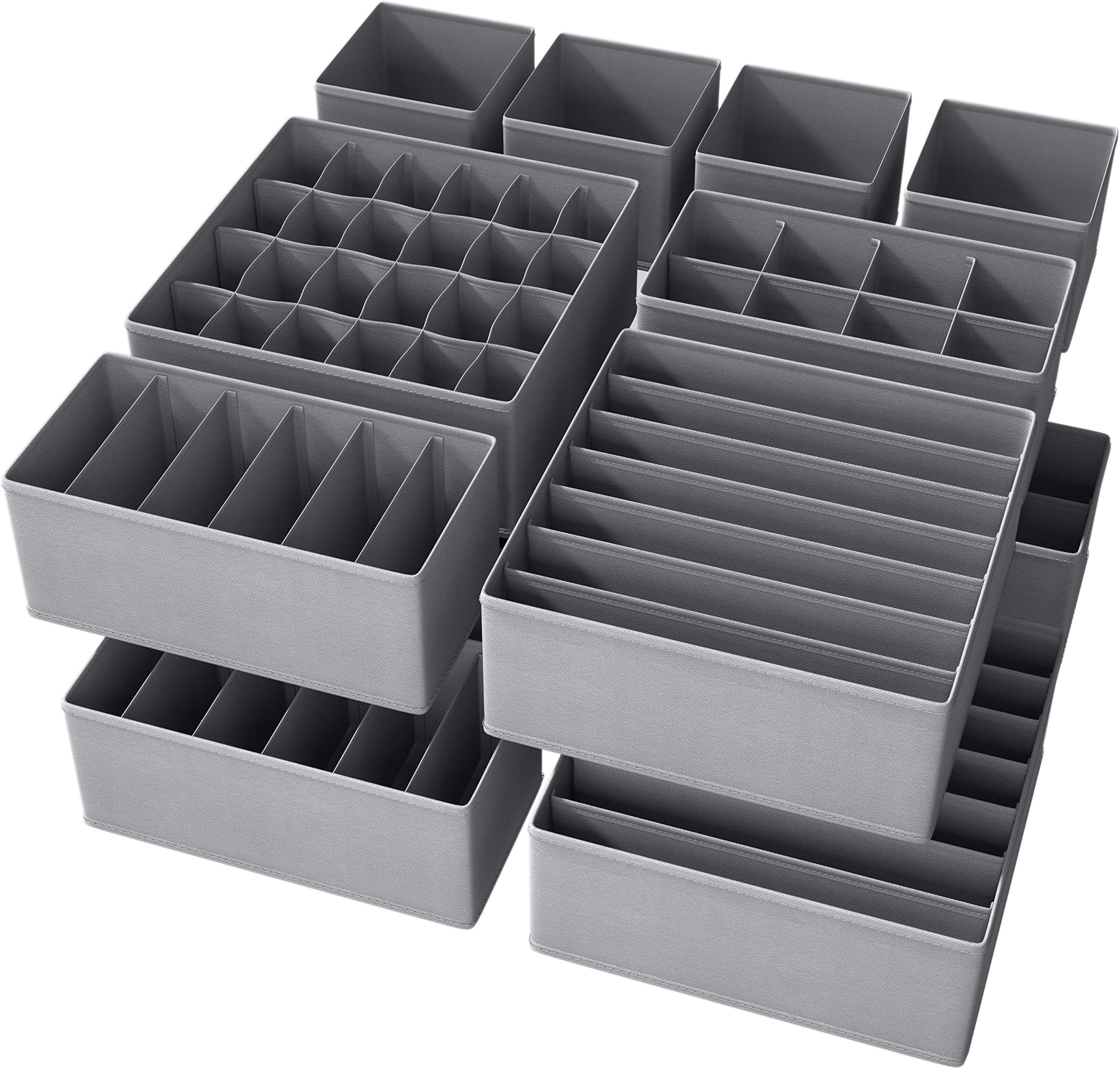 Amazon.com: NAC HOOH Drawer Underwear Organizer Divider Fabric Foldable ...