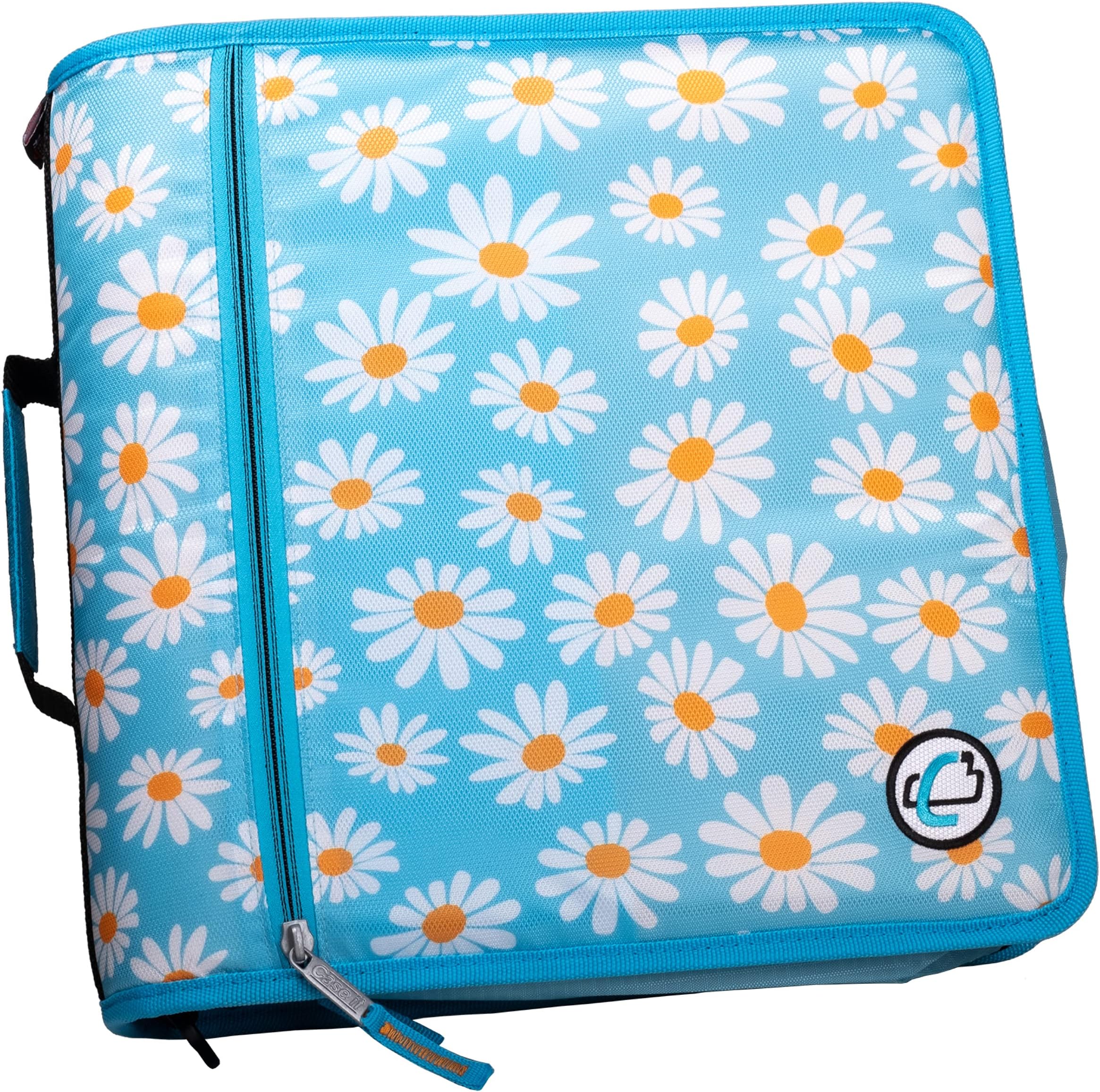 Case-it The Mighty Zip Tab Zipper Binder - 3 Inch O-Rings - 5 Color Tab ...