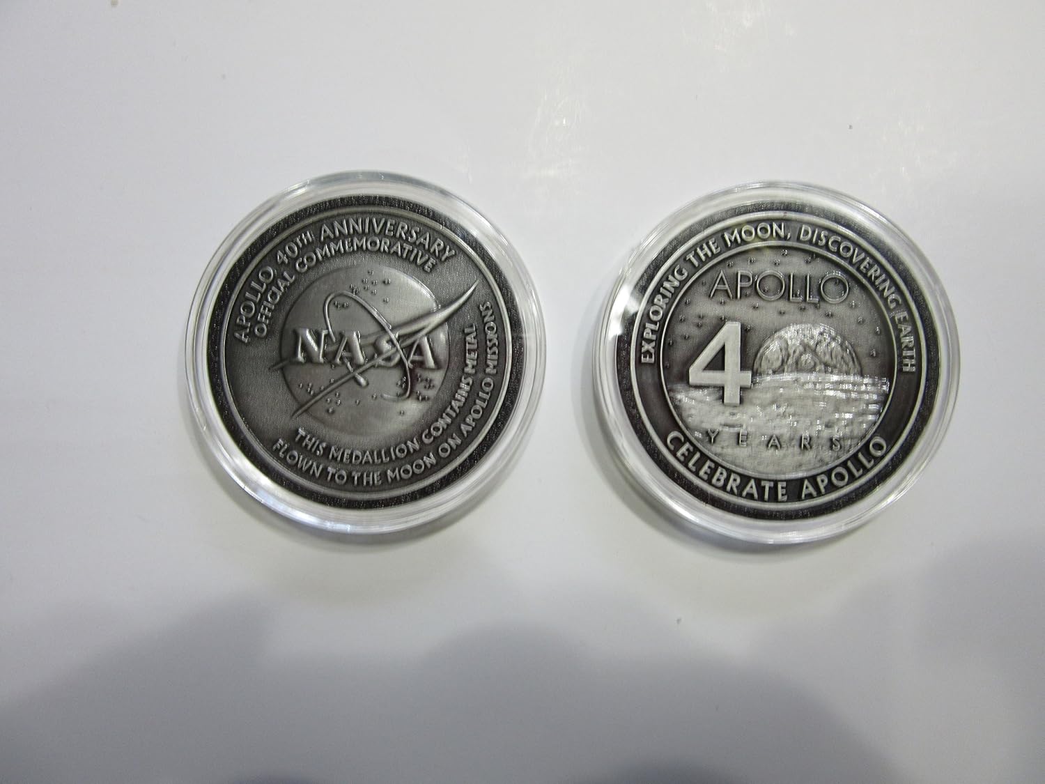 Amazon.com: Apollo 40th Anniversary Medallion Contains Metal Flown to ...