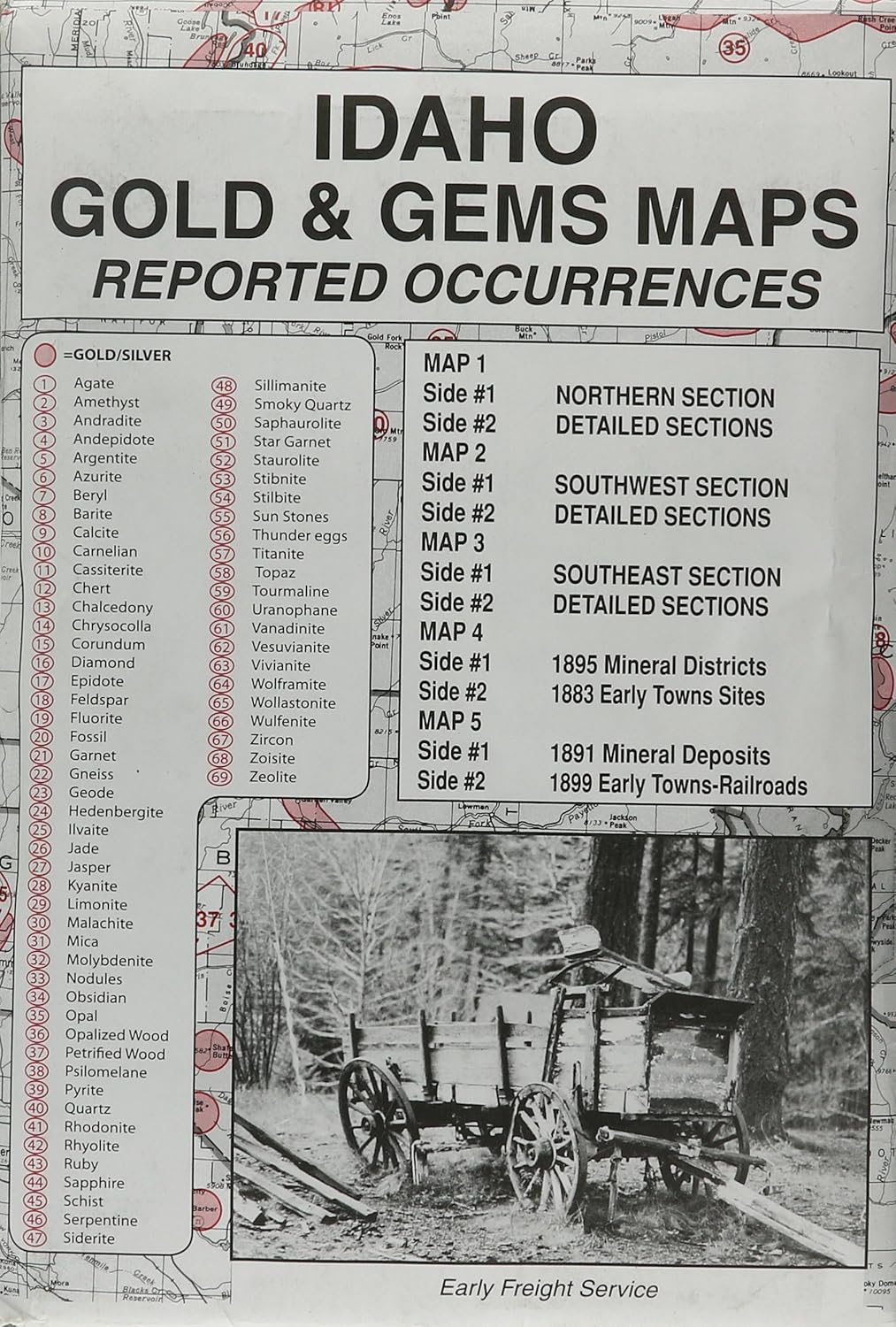 Idaho Gold and Gem Maps Then and Now: R N Preston: 9780965755818 ...