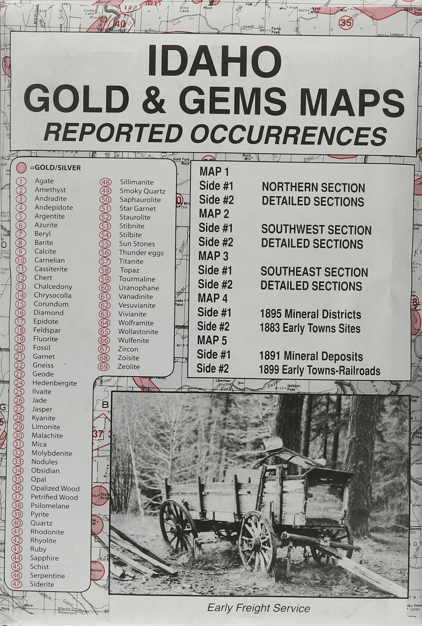 Idaho Gold and Gem Maps Then and Now: R N Preston: 9780965755818 ...