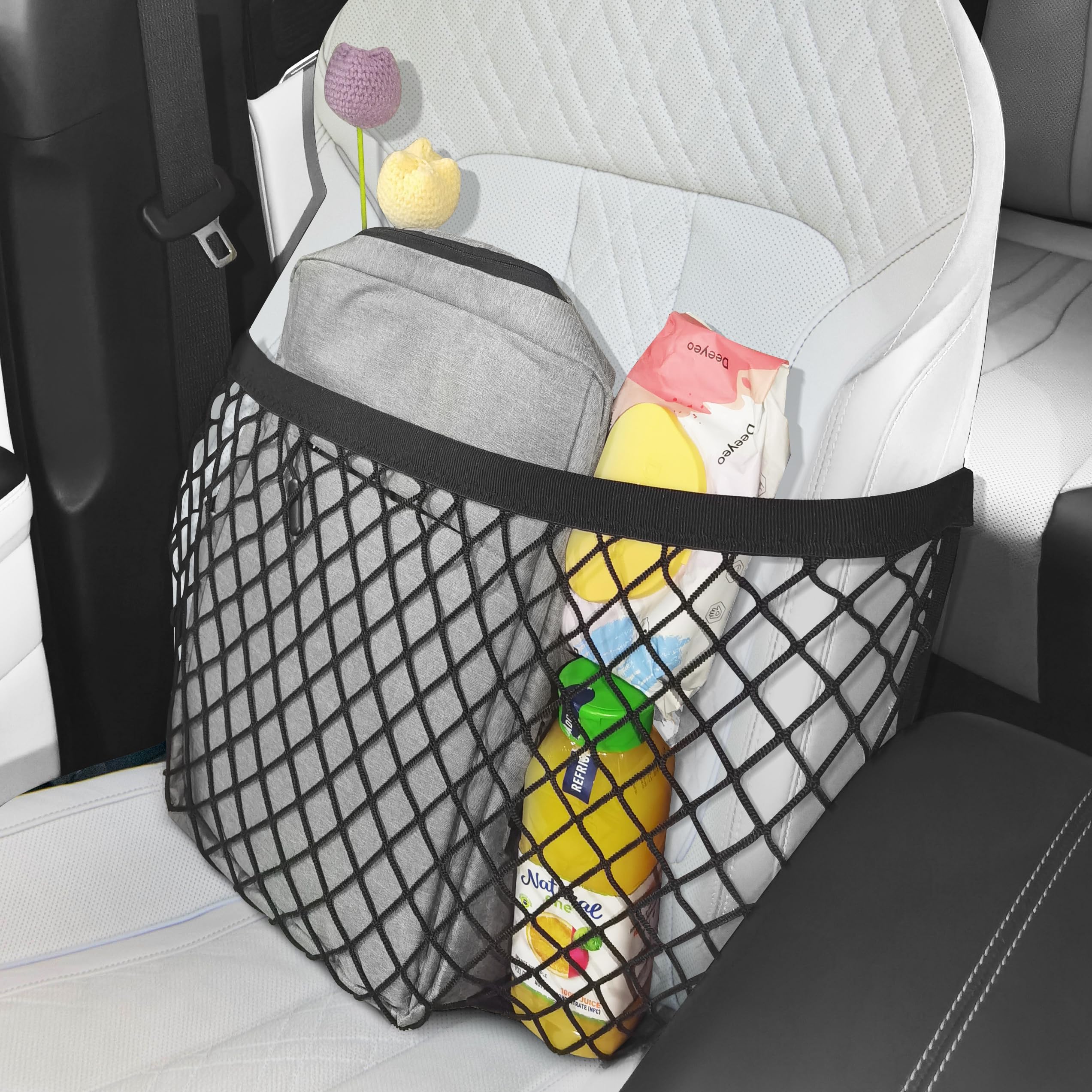 Amazon.com: Car Front Seat Organizer Net, Car Storage Mesh Net for ...