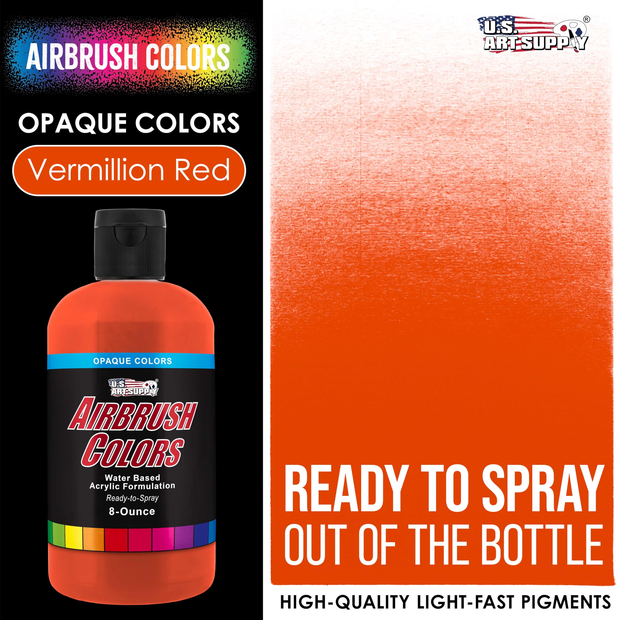 Snapklik.com : US Art Supply Opaque Vermillion Red Acrylic Special ...