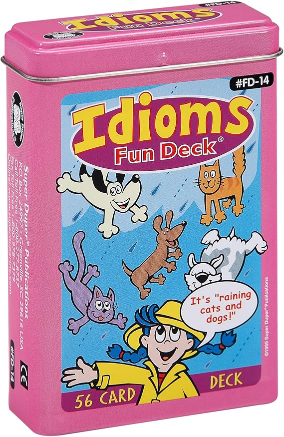 Amazon.com: Super Duper Publications | Idioms Fun Deck | Figurative ...