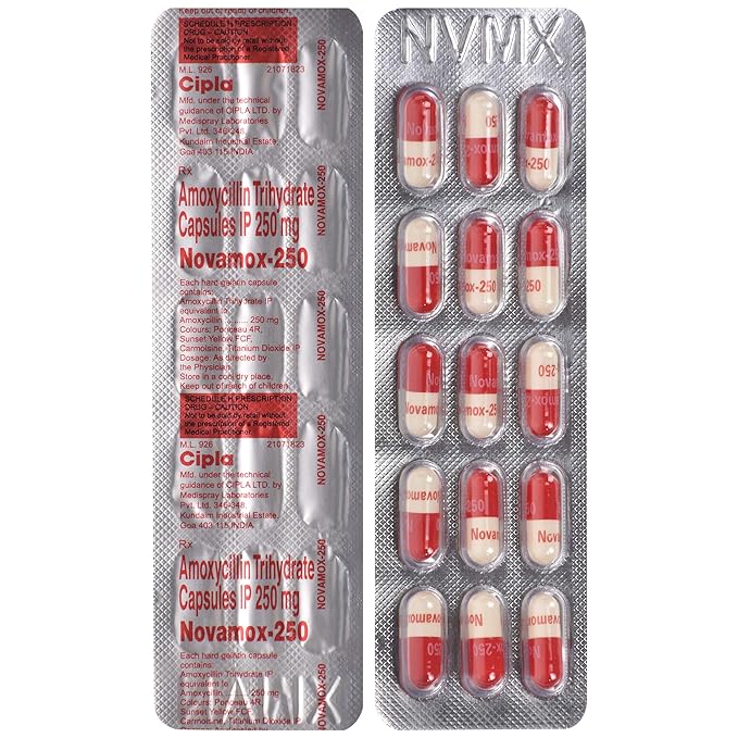 Novamox-250 - Strip of 15 Capsules : Amazon.in: Health & Personal Care