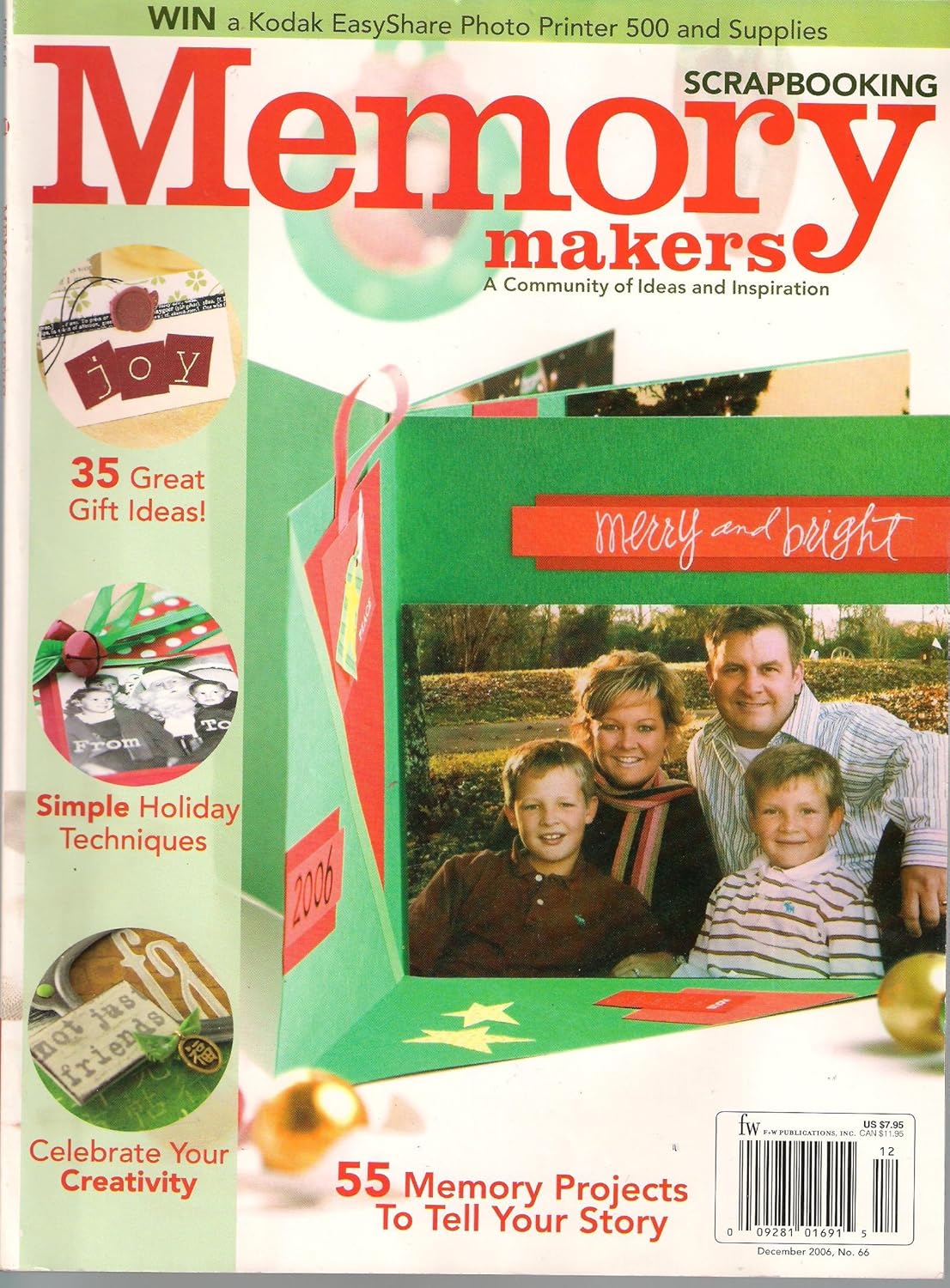 Scrapbooking MEMORY MAKERS December 2006, No. 66 (55 Memory Projects to ...