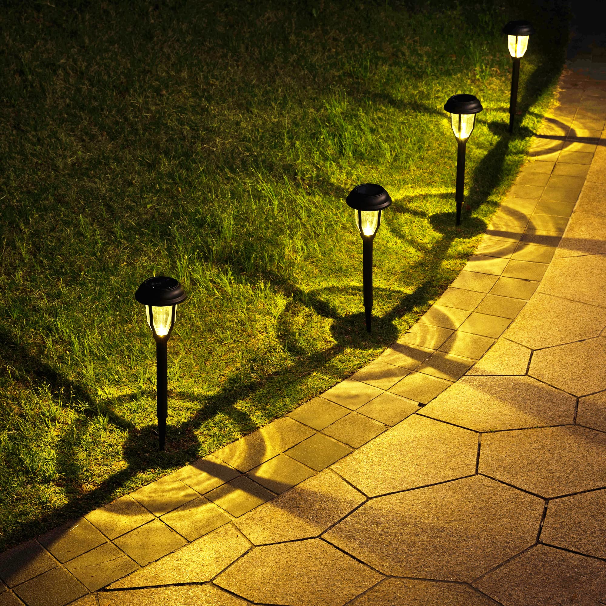 Snapklik.com : SOLPEX 8 Pack Solar Pathway Lights, Solar Path Lights ...