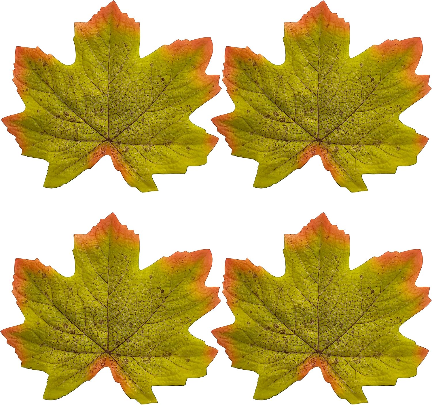 Amazon.com: Fall Leaves Decor,12.6'' Oversized Artificial Maple Leaves ...