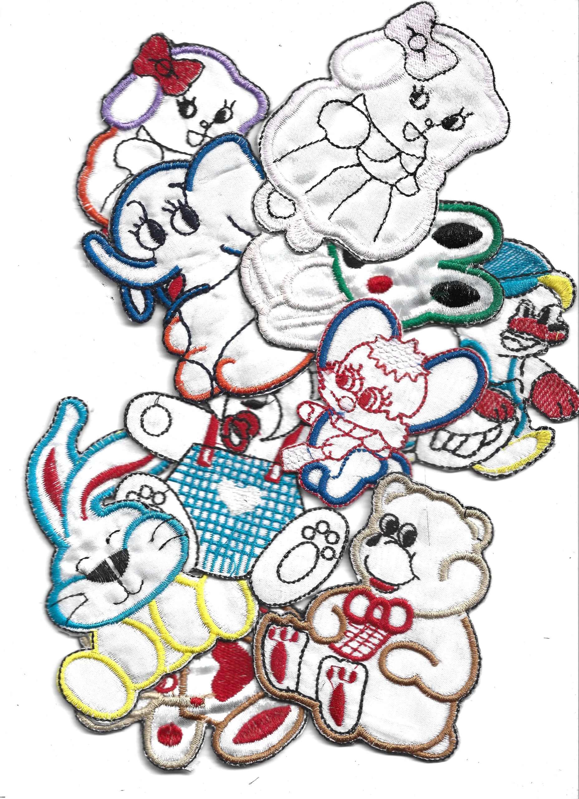 Cartoon Random Assorted Styles Embroidered Patches - Cloth Sticker ...