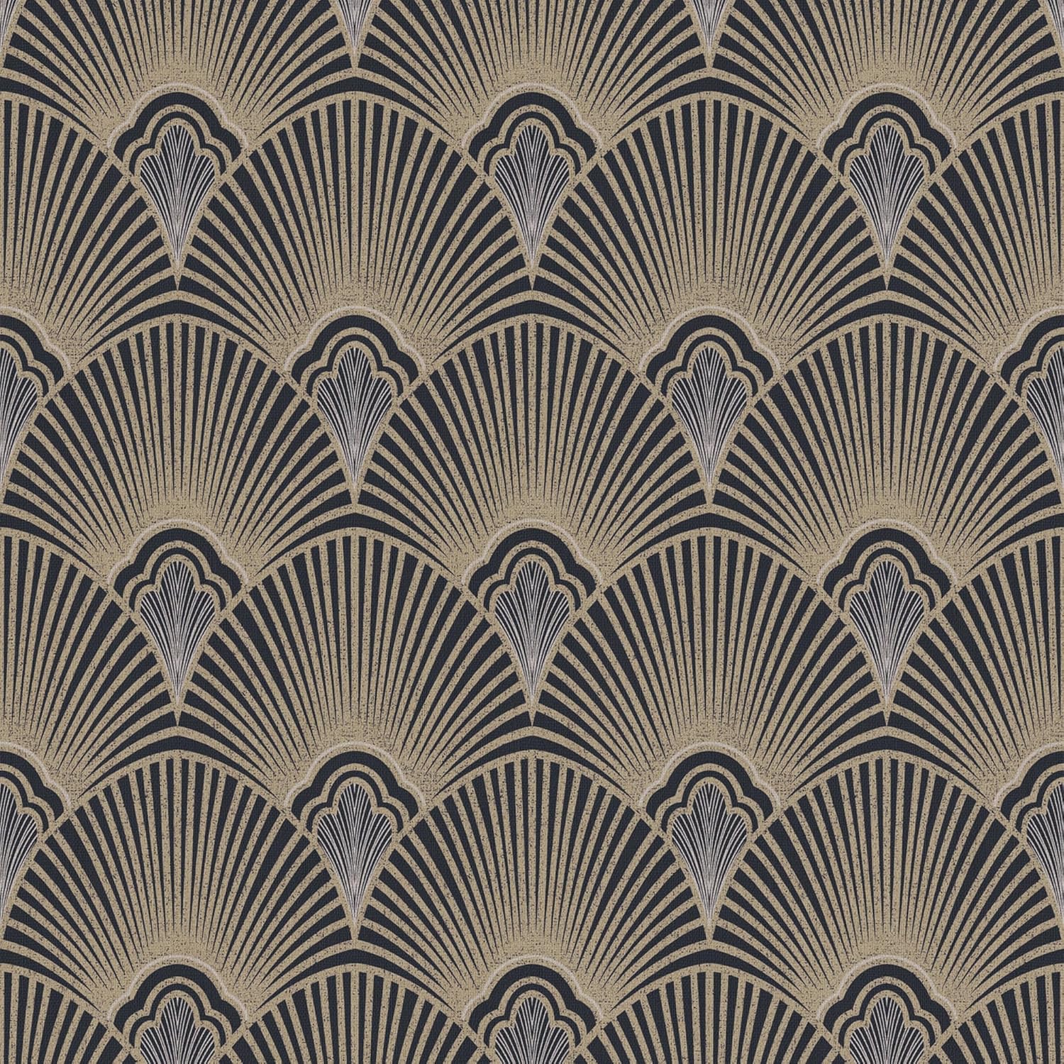 Sublime Art Deco Geometric Black/Gold Wallpaper : Amazon.co.uk: DIY & Tools