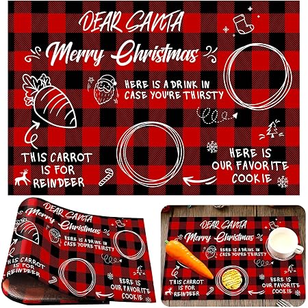Amazon.com | Santa Cookie Plate Dear Santa Christmas Cookies Plate ...