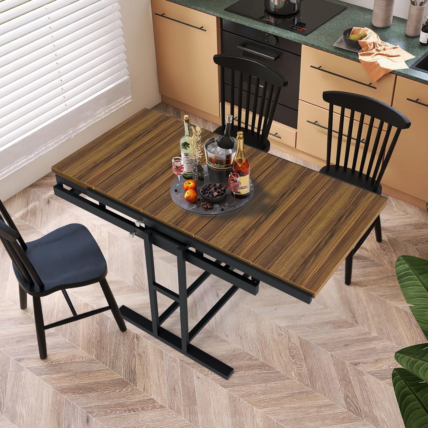 Amazon.com - Brefhome Convertible 2 in 1 Shelf to Table,Bookshelf Desk ...