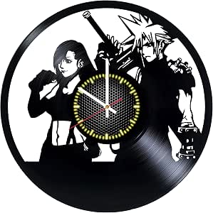 Amazon.com: Final Fantasy Vinyl Record Wall Clock handmade – Perfect ...
