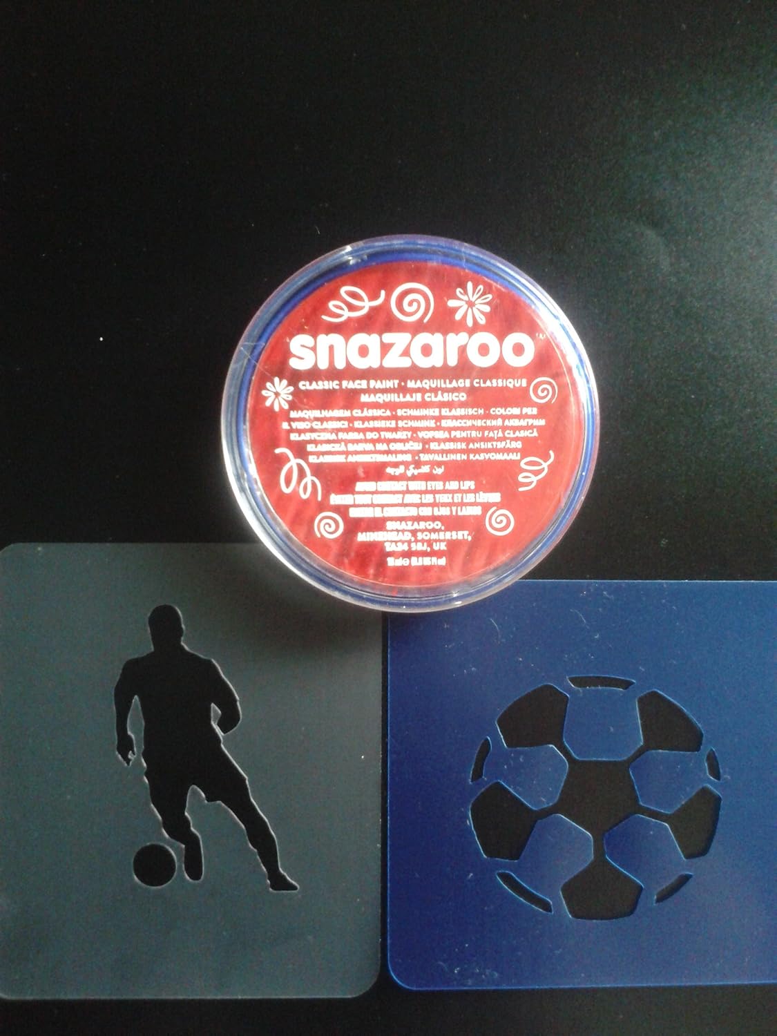 Football face painting set including stencils and face paint reusable ...