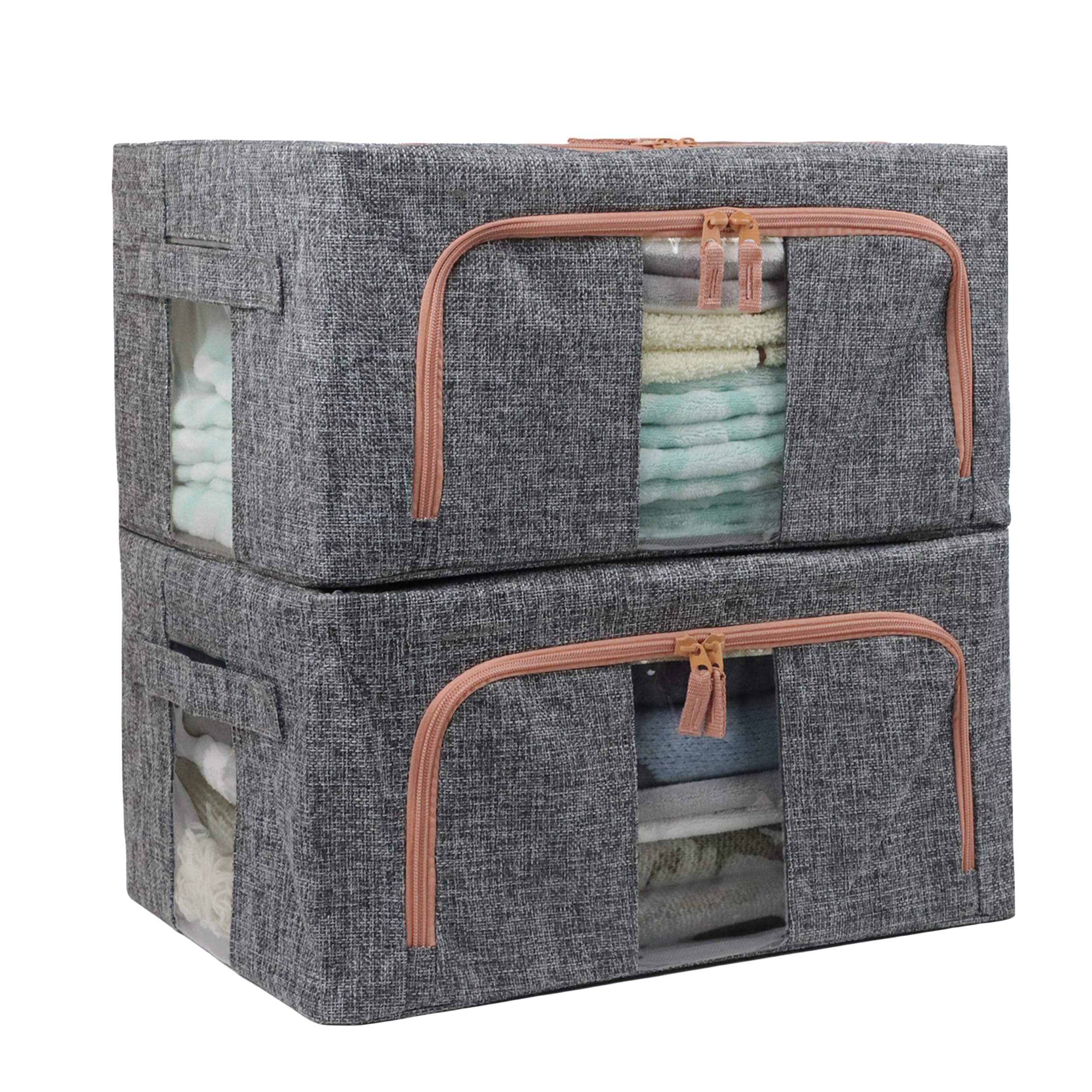 Snapklik.com : Linen Clothes Storage Bins, Closet Organizers And ...