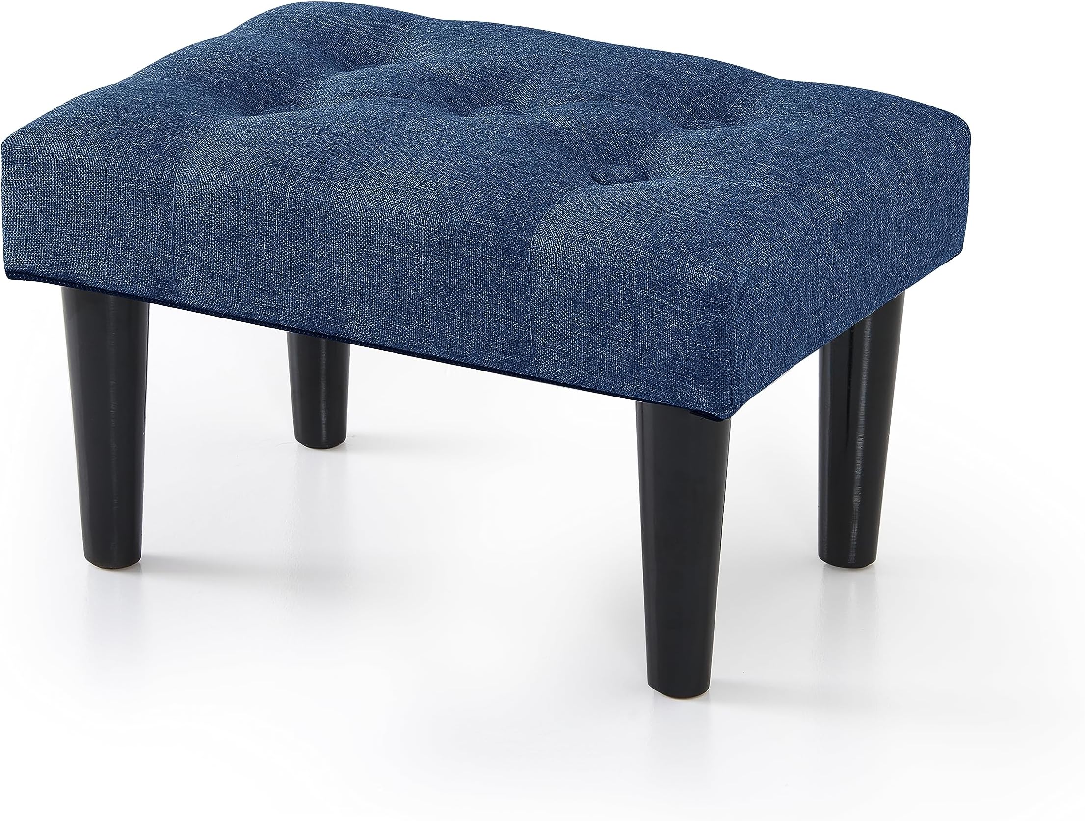 Amazon.com: BRIAN & DANY Small Footstool Ottoman, Faux Linen Foot Rest ...