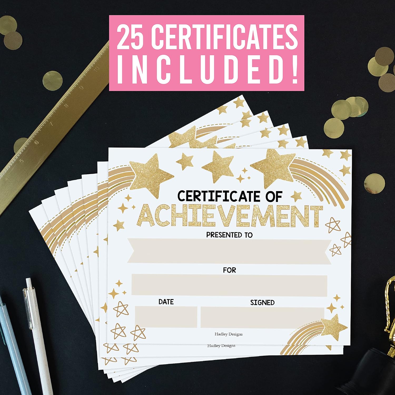 25 Gold Star Preschool Diplomas - Graduation Nepal | Ubuy