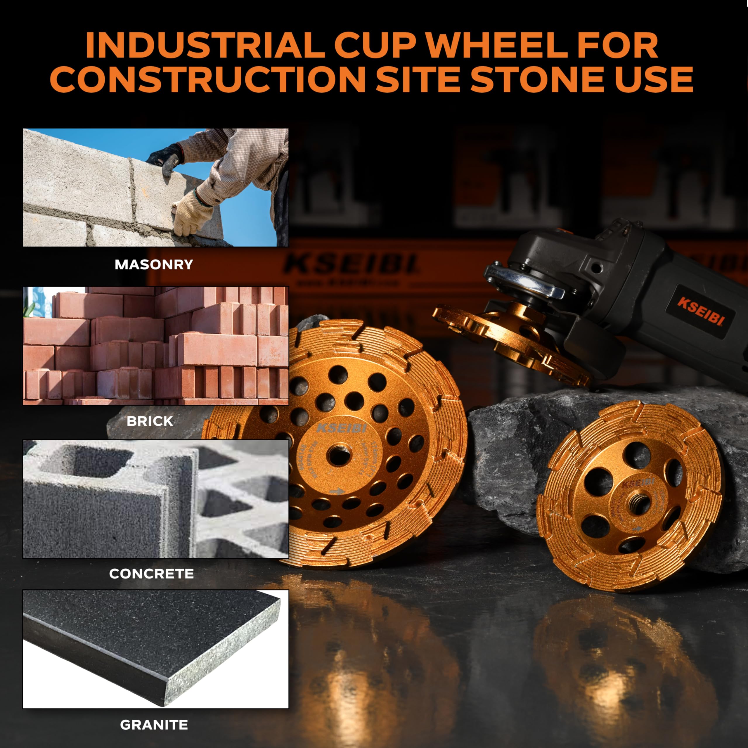 Snapklik.com : KSEIBI 644147 Surface Grinding Wheels 5 Inch - Diamond ...