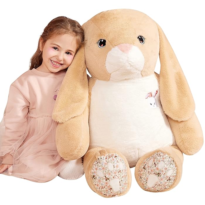 Buy IKASA Giant Rabbit Stuffed Animal Plush Toy,Large Cute Jumbo Bunny ...