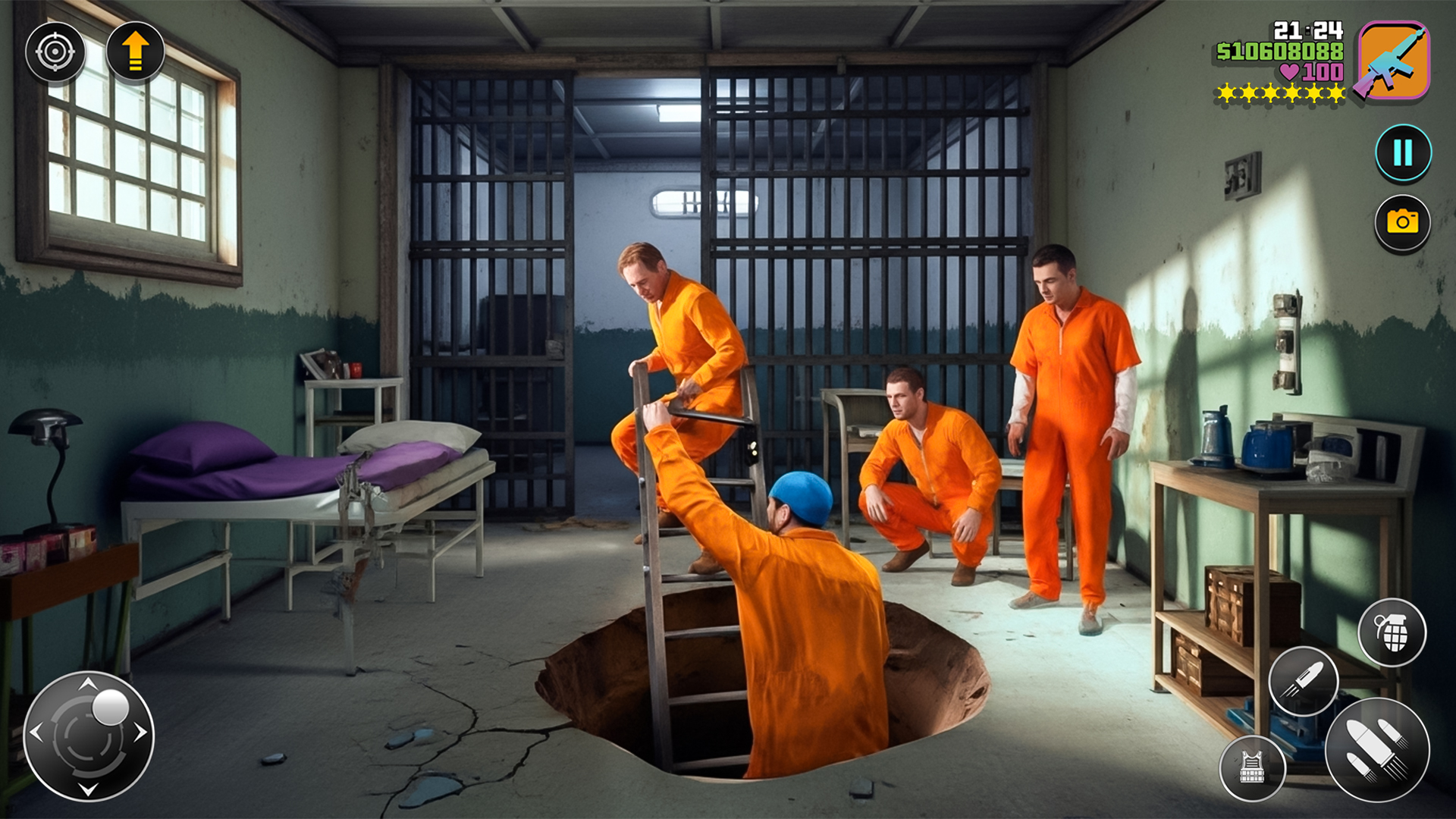 Catch Naughty Stickman Police Barry Prison Escape - Hiding Police Fun ...