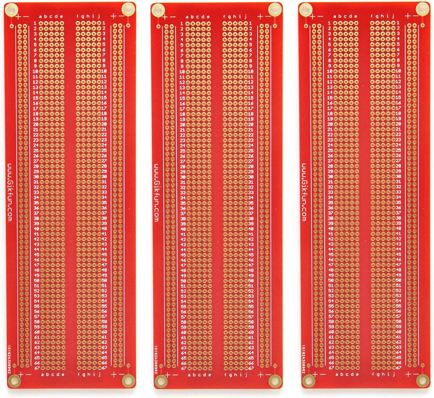 Gikfun Solder-able Breadboard Gold Plated Finish Proto Board PCB DIY ...