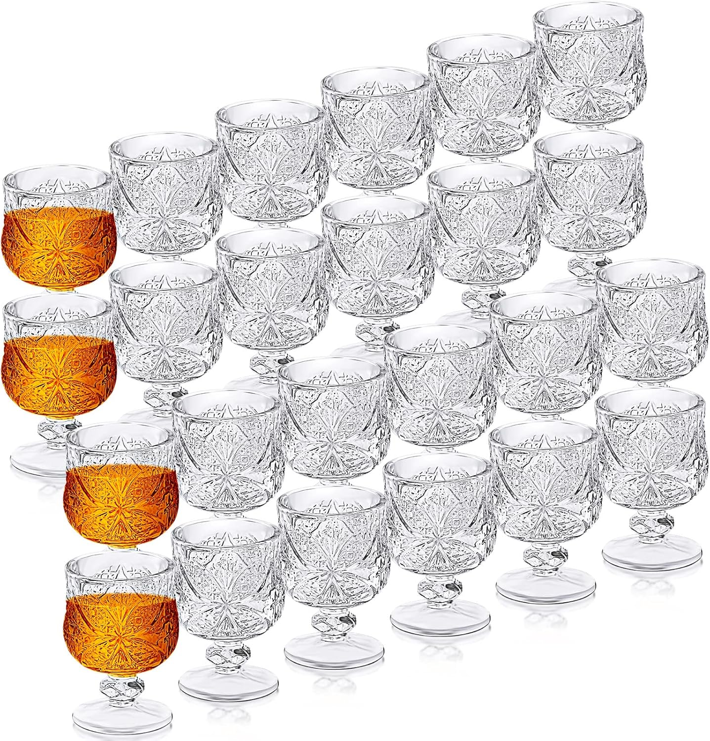 Amazon.com | 1.75 oz Shot Glasses Set Fancy Cute Shot Glasses Cordial ...