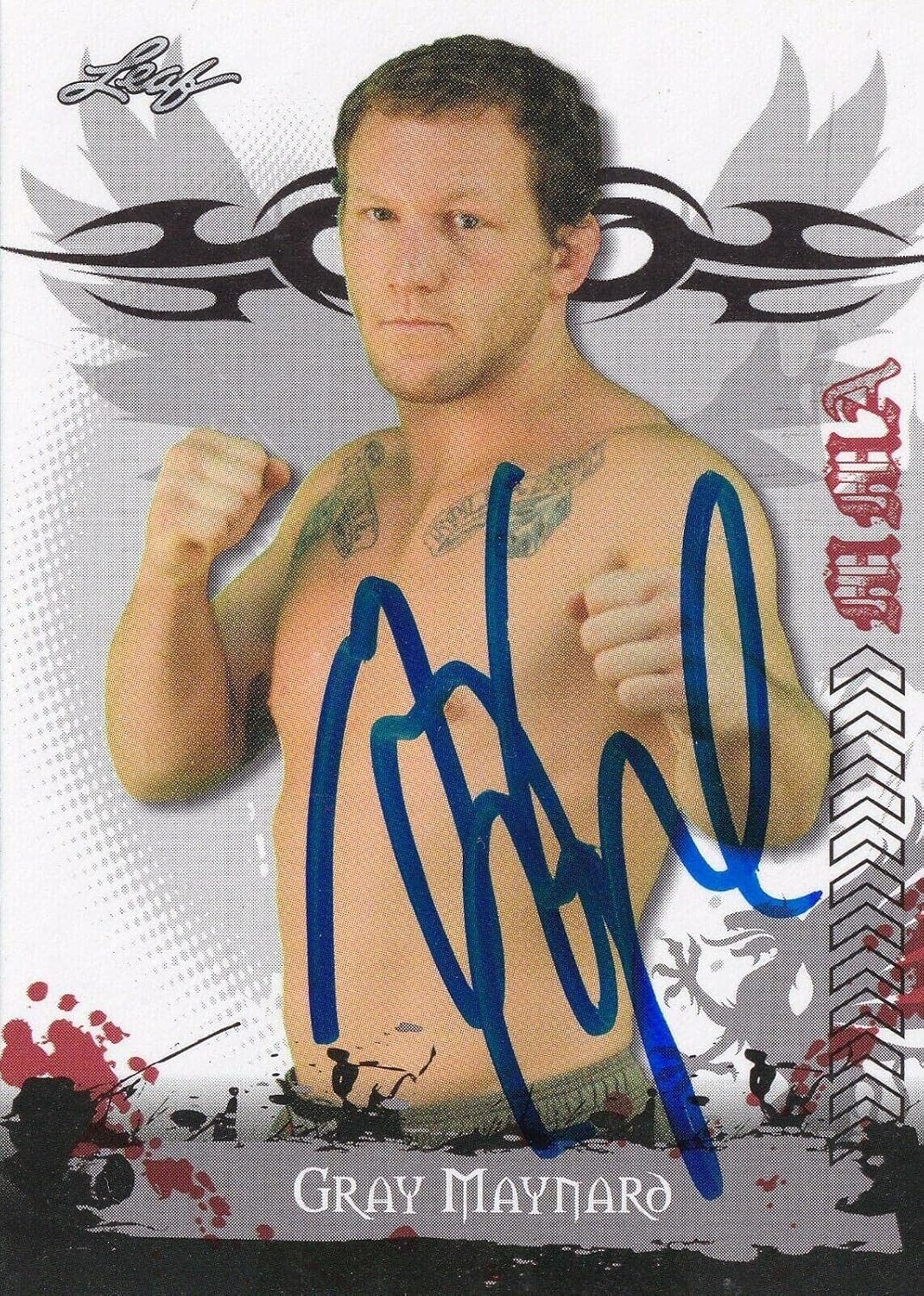 Gray Maynard Signed 2010 Leaf MMA UFC Card #55 Autograph 160 136 125 ...