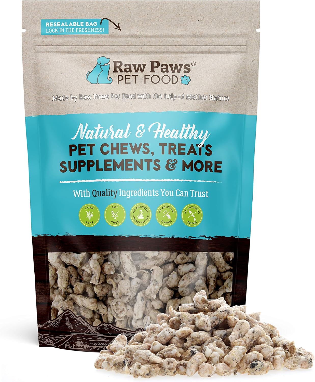 Raw Paws Pet Free-Range Freeze Dried Beef Green Tripe Cat Treats & Dog ...