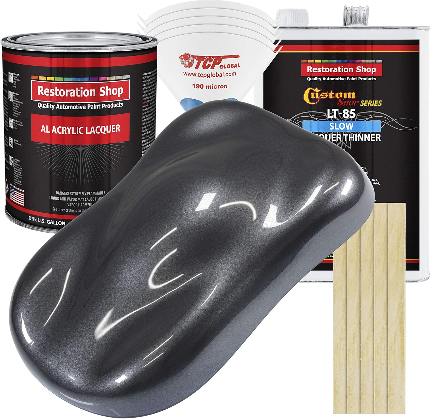 Amazon.com: Restoration Shop - Gunmetal Grey Metallic Acrylic Lacquer ...