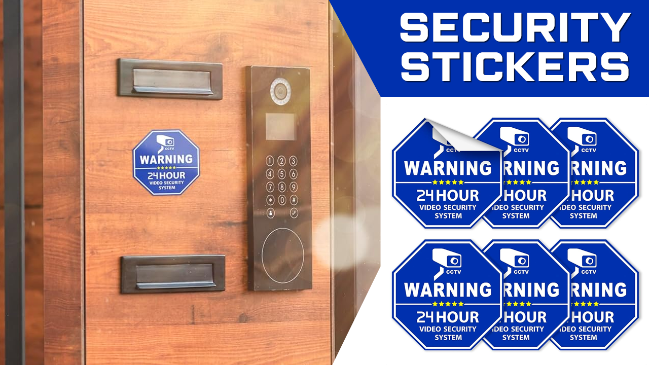 Watch CCTV Outdoor Video Camera Security Stickers on Amazon Live