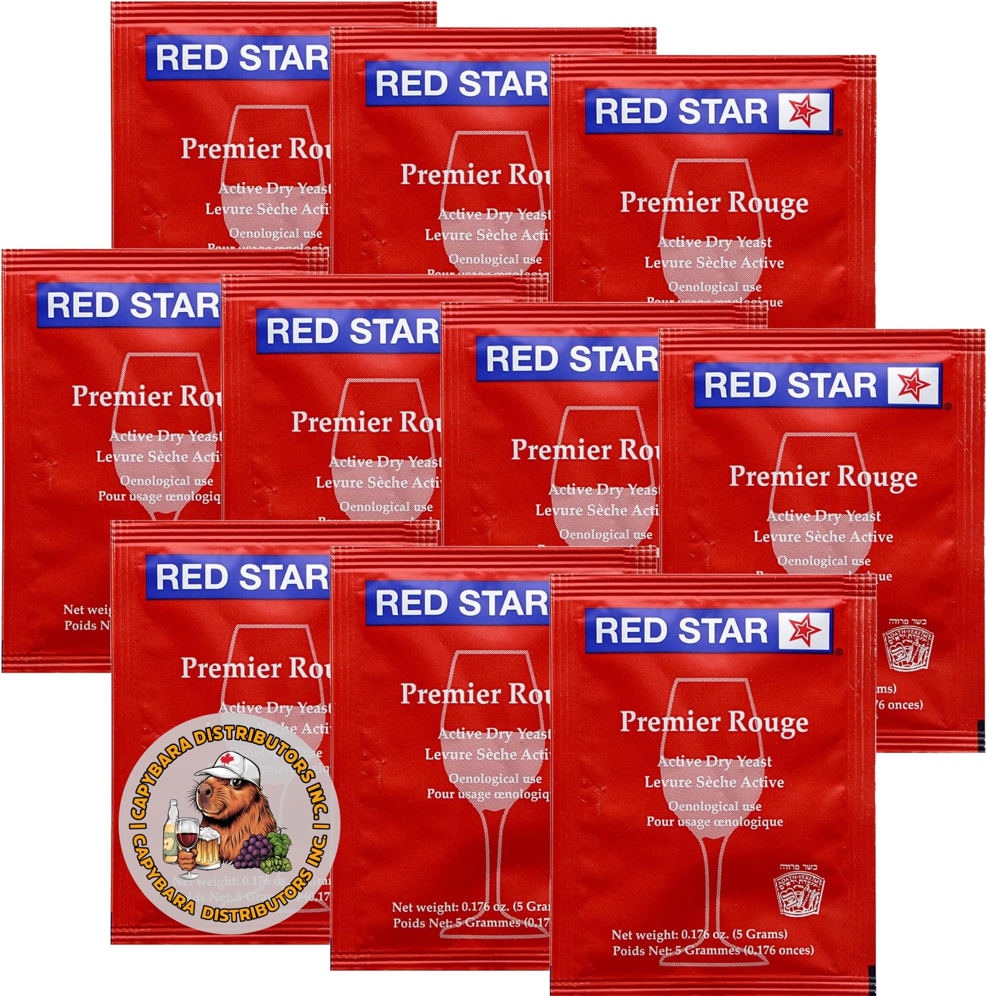 Amazon.com: Red Star Premier Rouge Wine Yeast (10 Pack) - Great for ...