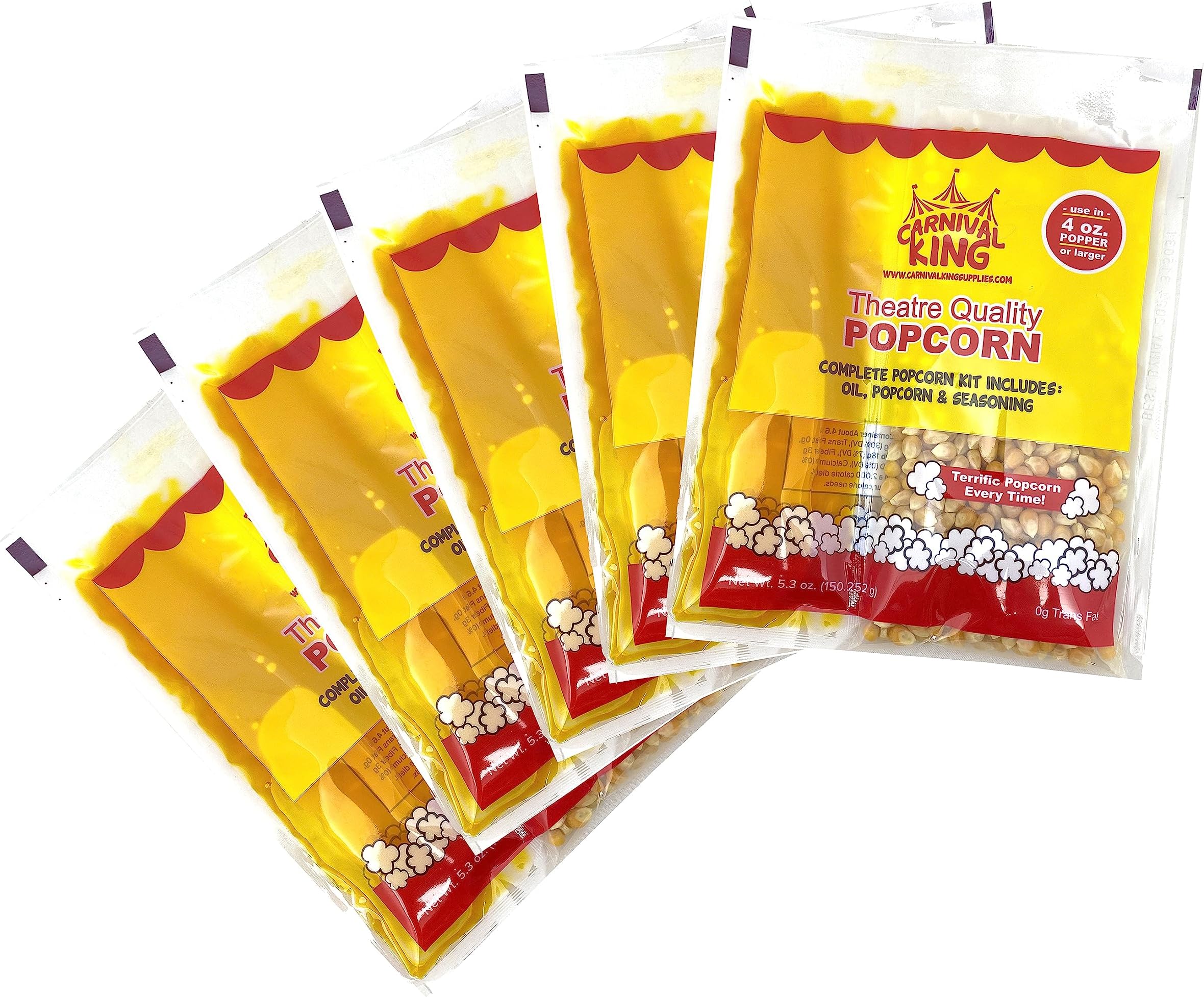 Amazon.com: crait Carnival King All-In-One Popcorn Kit for 4 Ounce ...