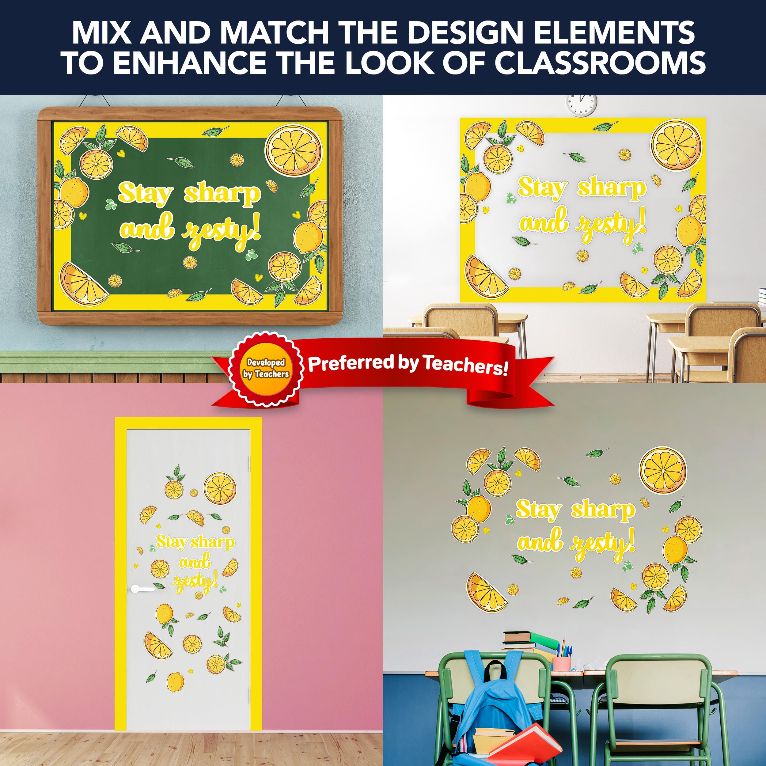 Lemon Decorations Party Summer Bulletin Board Set Sweet Summer ...