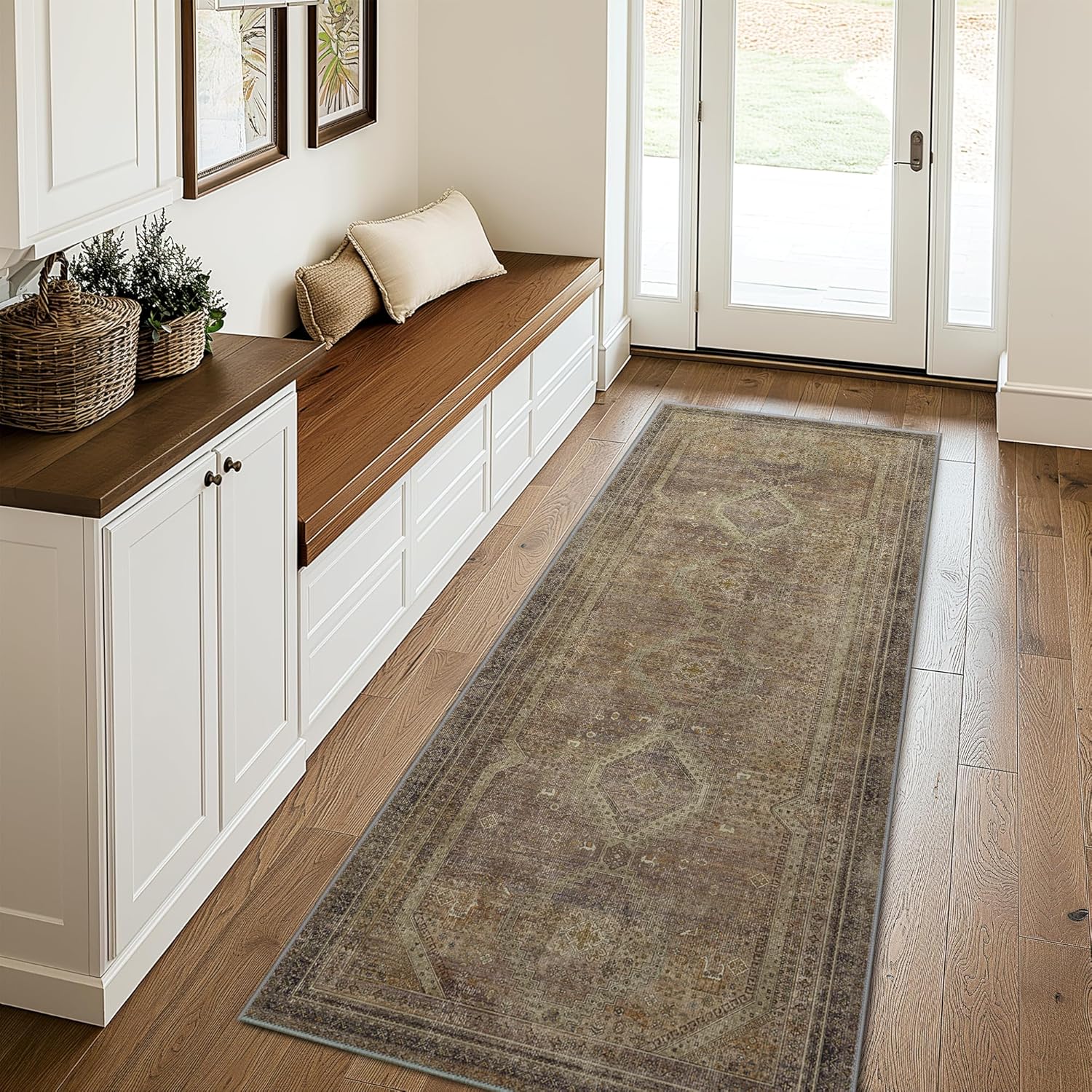 Amazon.com: GENIMO Runner Rug 2x5 Non Slip Hallway Runner Rugs, Machine ...