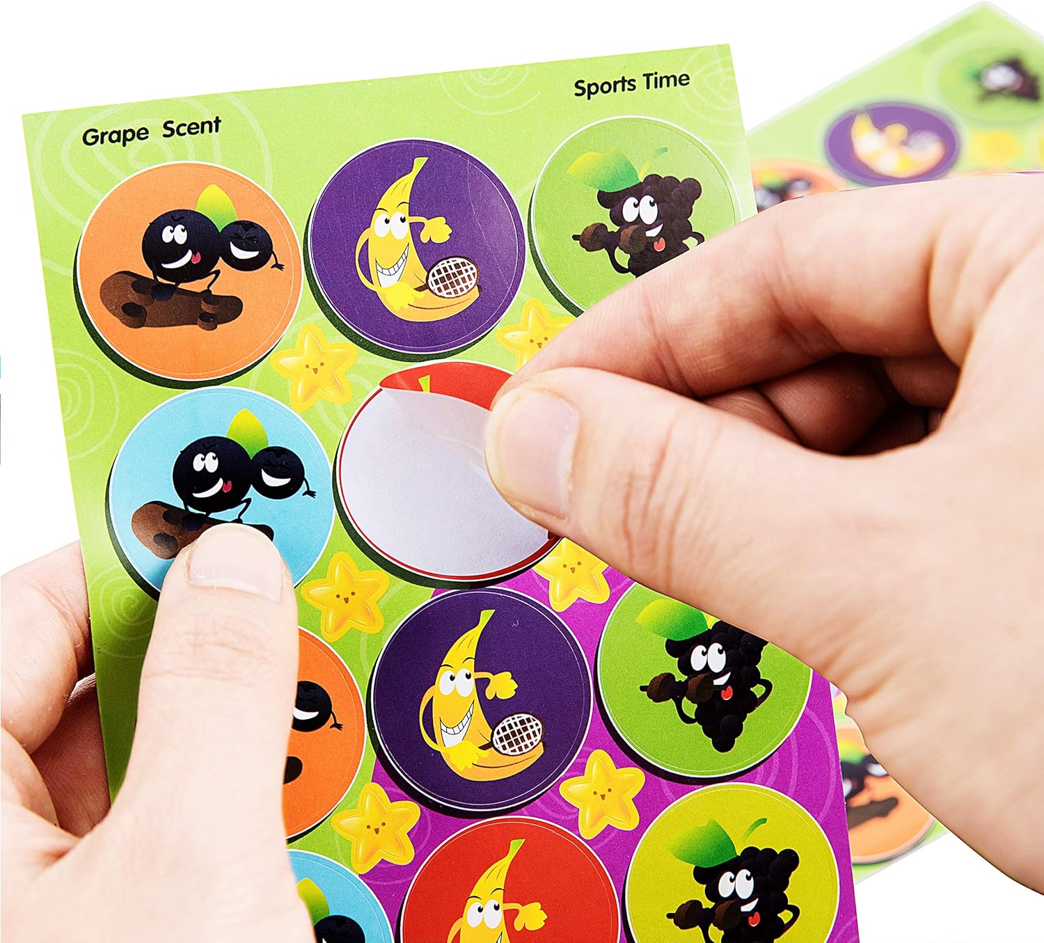 HORIECHALY 36 Sheets Scratch and Sniff Stickers,9 Different Sweet ...