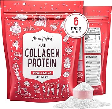 Amazon.com: Multi Collagen Protein Powder Type I II III IV V X ...