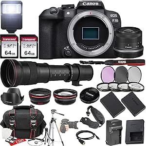 Amazon.com : Canon EOS R10 Mirrorless Camera w/RF-S 18-45mm f/4.5-6.3 ...